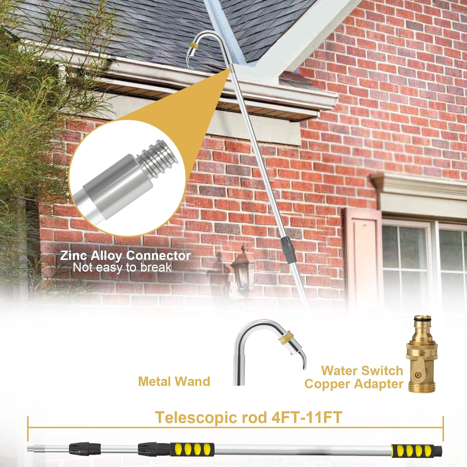 DST0630 10ft Telescopic Multi Purpose Gutter Cleaner Water Wand-Ningbo ...